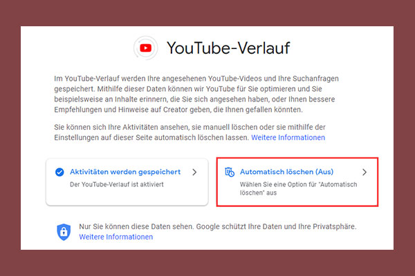 So kann man den YouTube-Verlauf automatisch löschen - MiniTool uTube Downloader