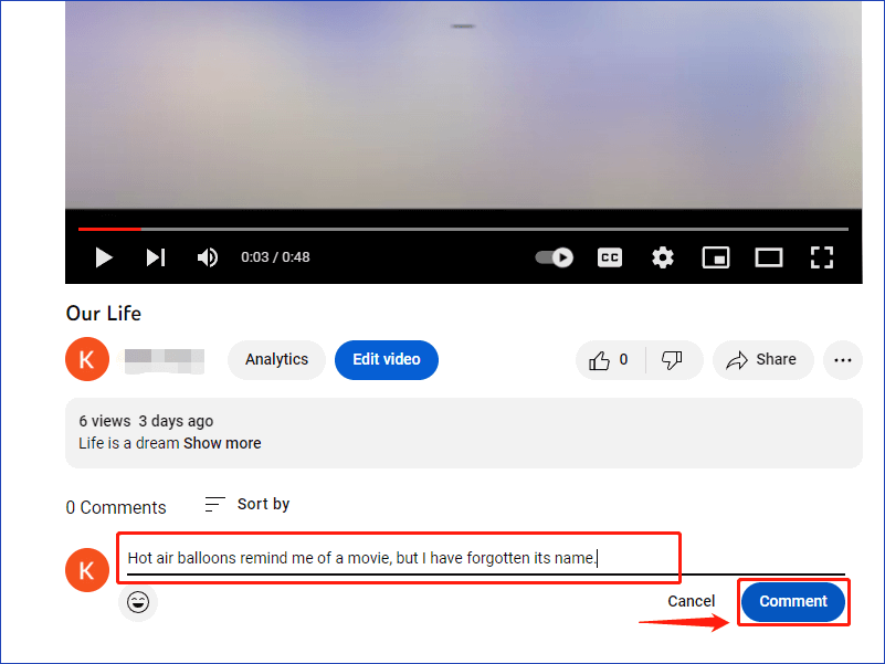 How to Pin a Comment on YouTube on Windows/iPhone Easily