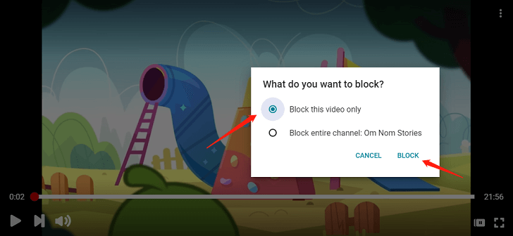 How to Block a Channel/Video on YouTube Kids?
