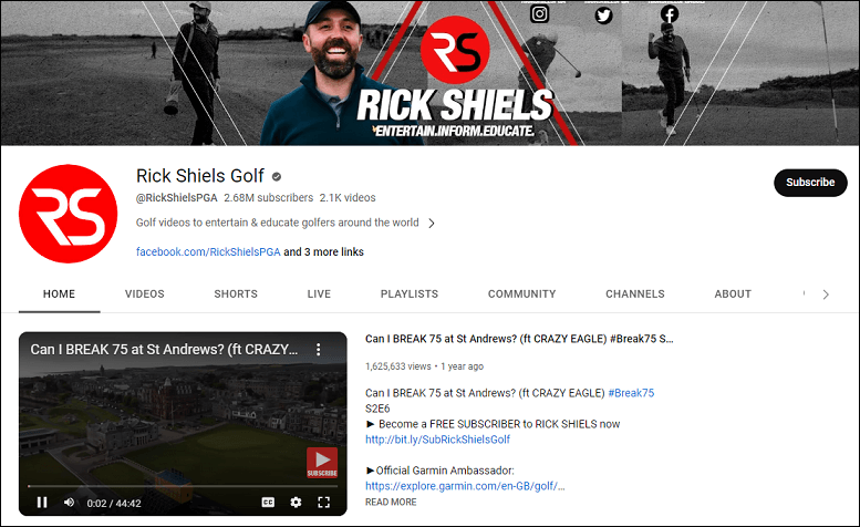 The 7 Best Golf YouTube Channels You Should Follow