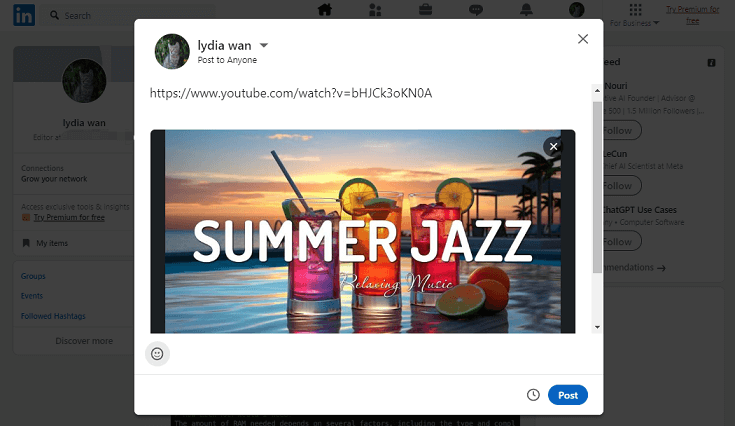 How to Post a YouTube Video on LinkedIn Effectively