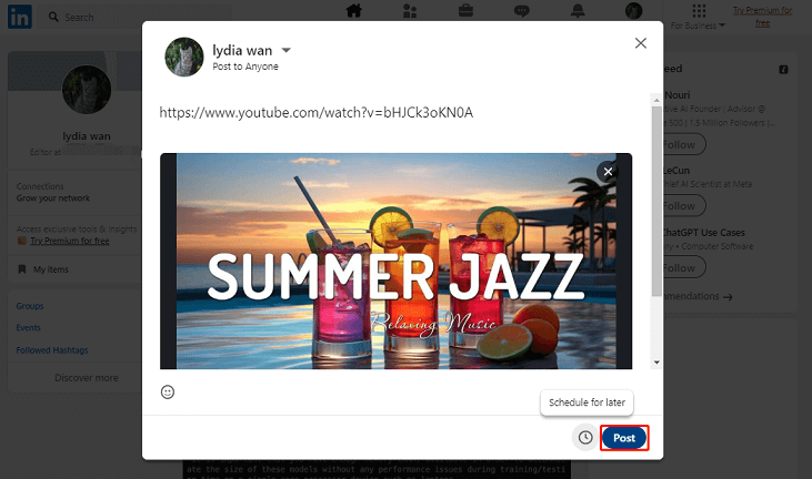 How to Post a YouTube Video on LinkedIn Effectively