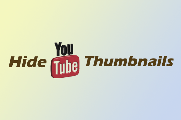 How to Hide YouTube Thumbnails [Firefox/Chrome/YouTube App]
