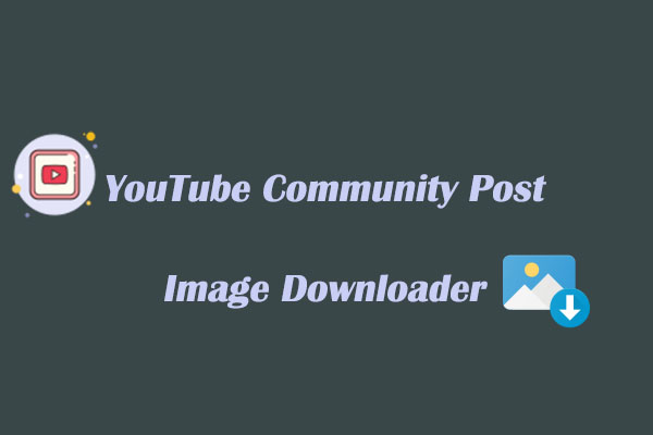 Free and Online YouTube Community Post Image Downloader