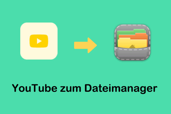 YouTube-Videos im Dateimanager speichern mit drei Methoden