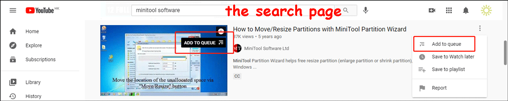 How To Use Youtube Queue On The Youtube Website Minitool