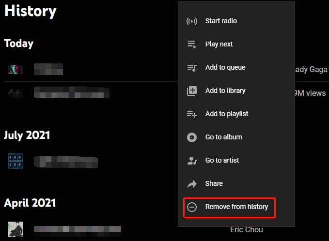 How to View, Clear, and Disable Watch History in YouTube Music? - MiniTool