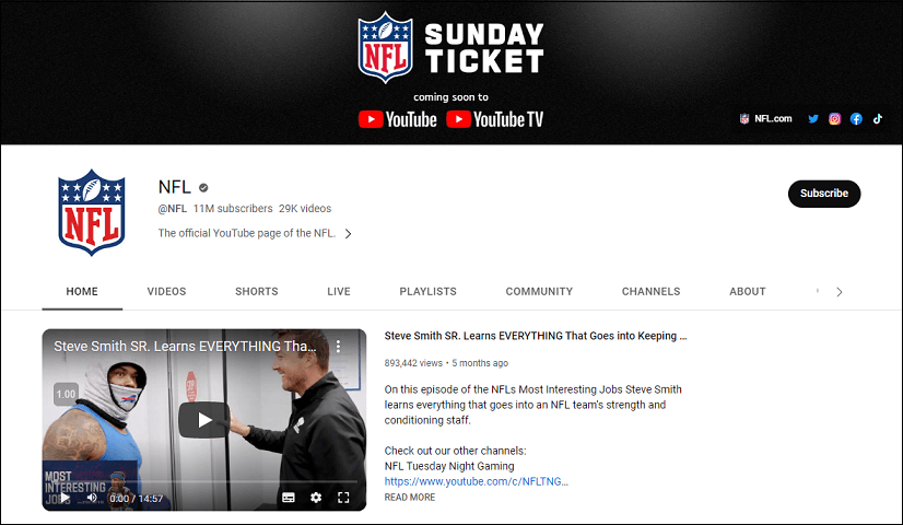 6 Best NFL YouTube Channels to Watch - MiniTool