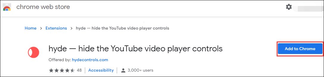 Comment masquer la barre/contrôles de YouTube lorsqu'une vidéo est mise ...